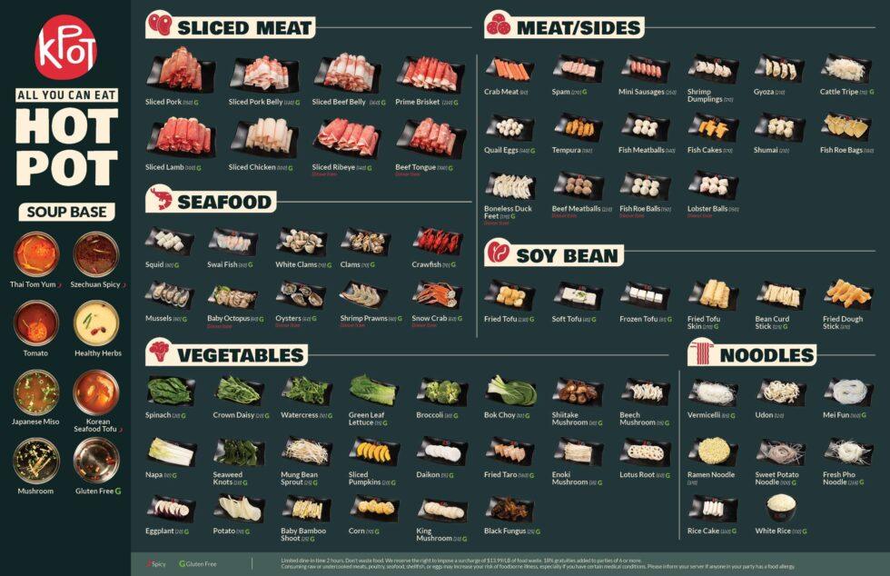Korean BBQ and Hot Pot Menu - KPOT