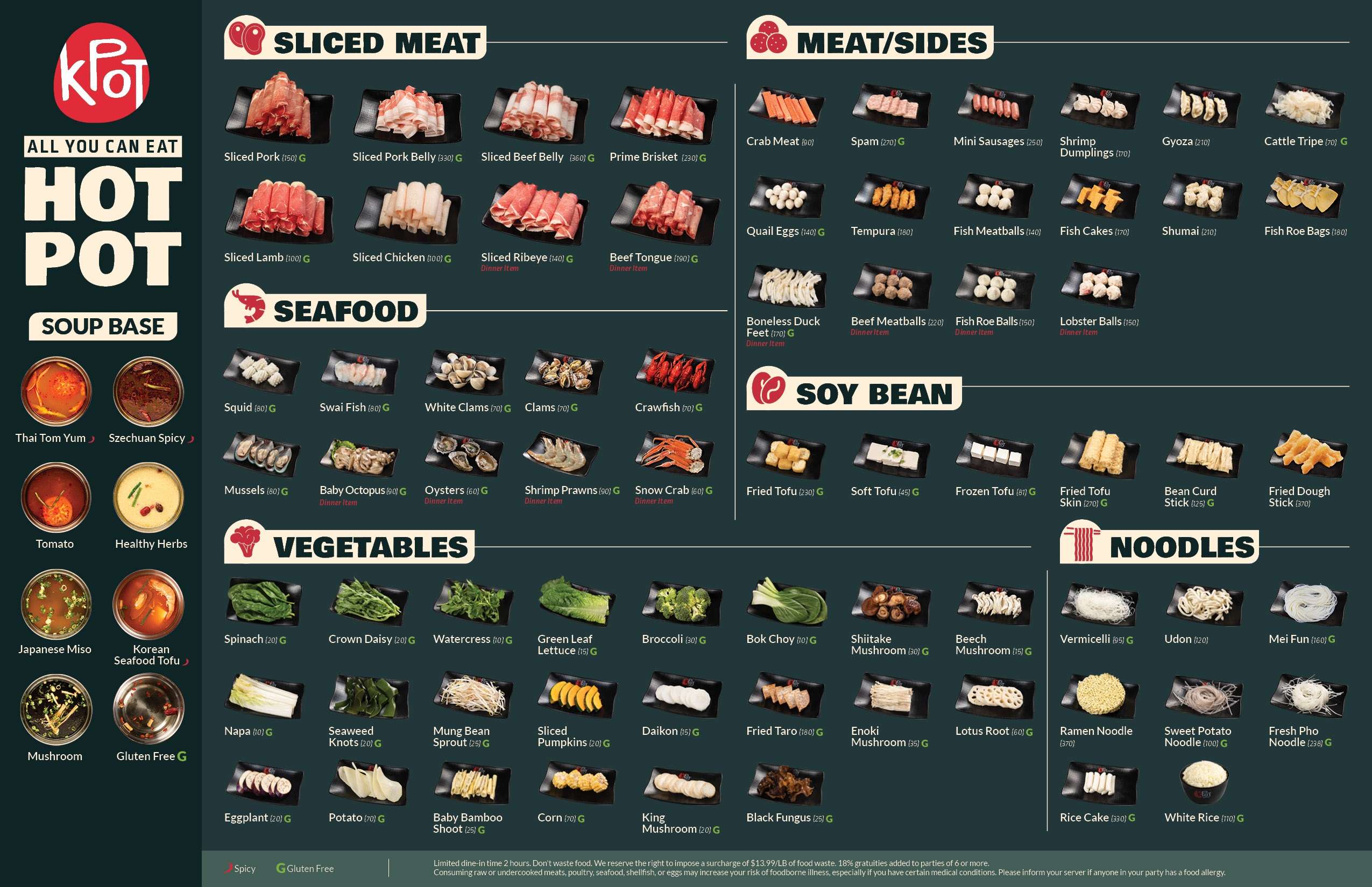 Korean BBQ and Hot Pot Menu - KPOT