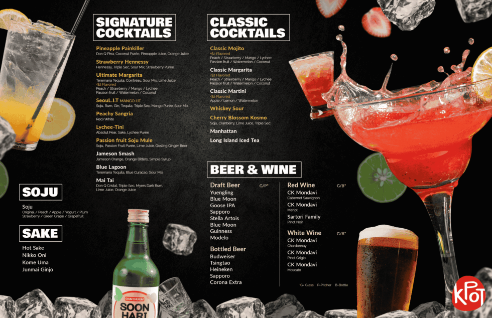 Korean BBQ and Hot Pot Menu - KPOT